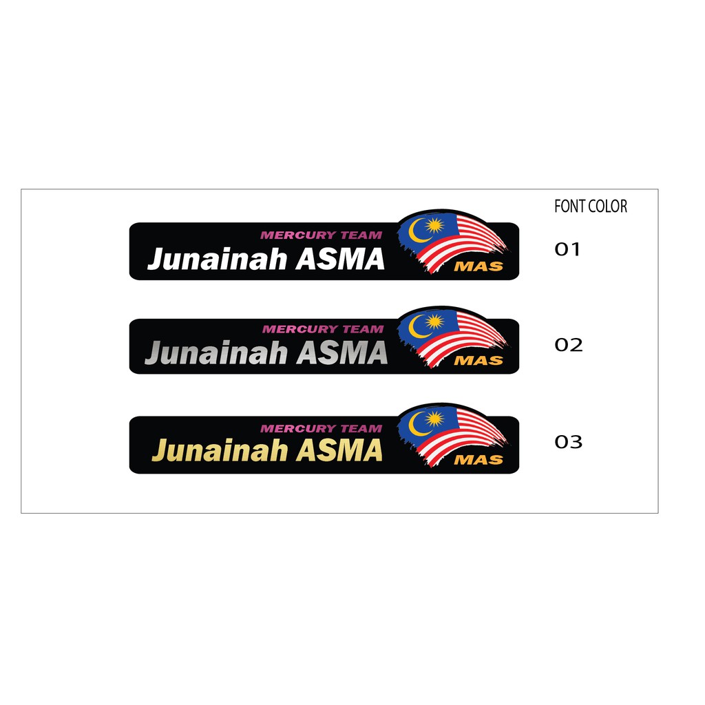 Bike Tag Sticker murah sticker basikal sticker nama basikal bike ...