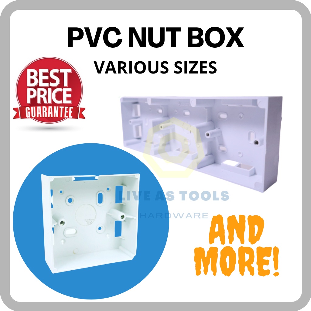 Electrical PVC Switch Box / PVC Base/ Socket White Box /PVC Nut Box ...