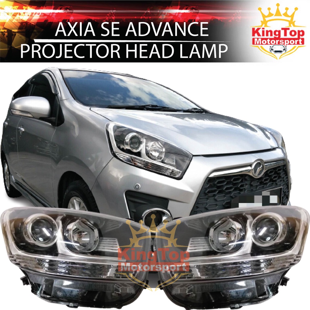 VLAND Perodua Axia SE / Advance 2014 - 2016 Projector Head lamp ...