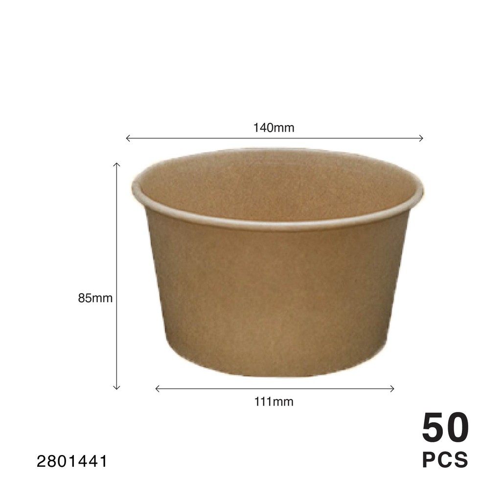 DISPOSABLE 850CC PAPER BOWL KRAFT/ WHITE/ BLACK / CHICKEN PRINTED ...