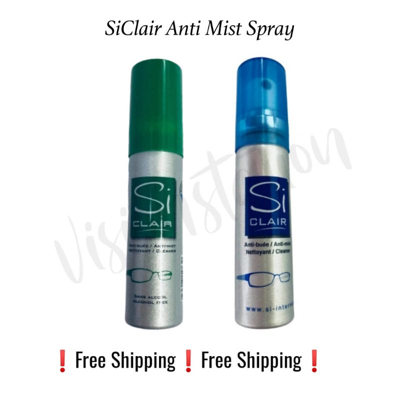 Si Clair SiClair alcohol free anti mist anti fog spray 22ml spectacle ...