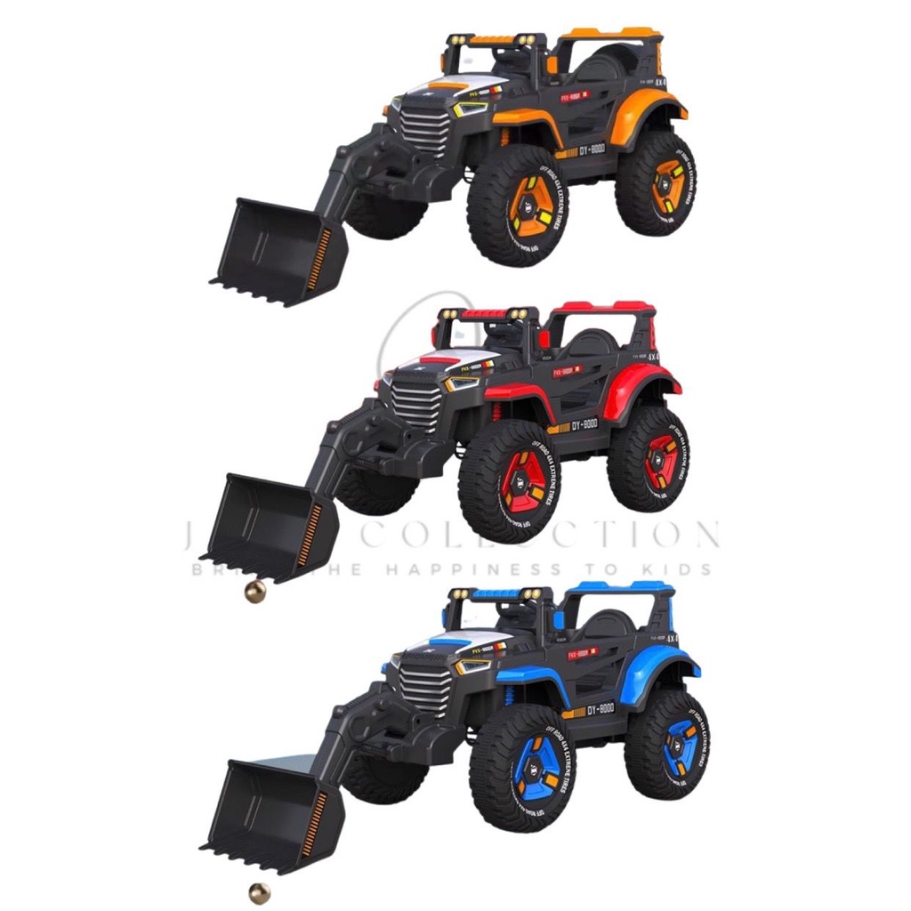 Kids Rechargeable Electric Backhoe Loader Ride On | Shopee Malaysia