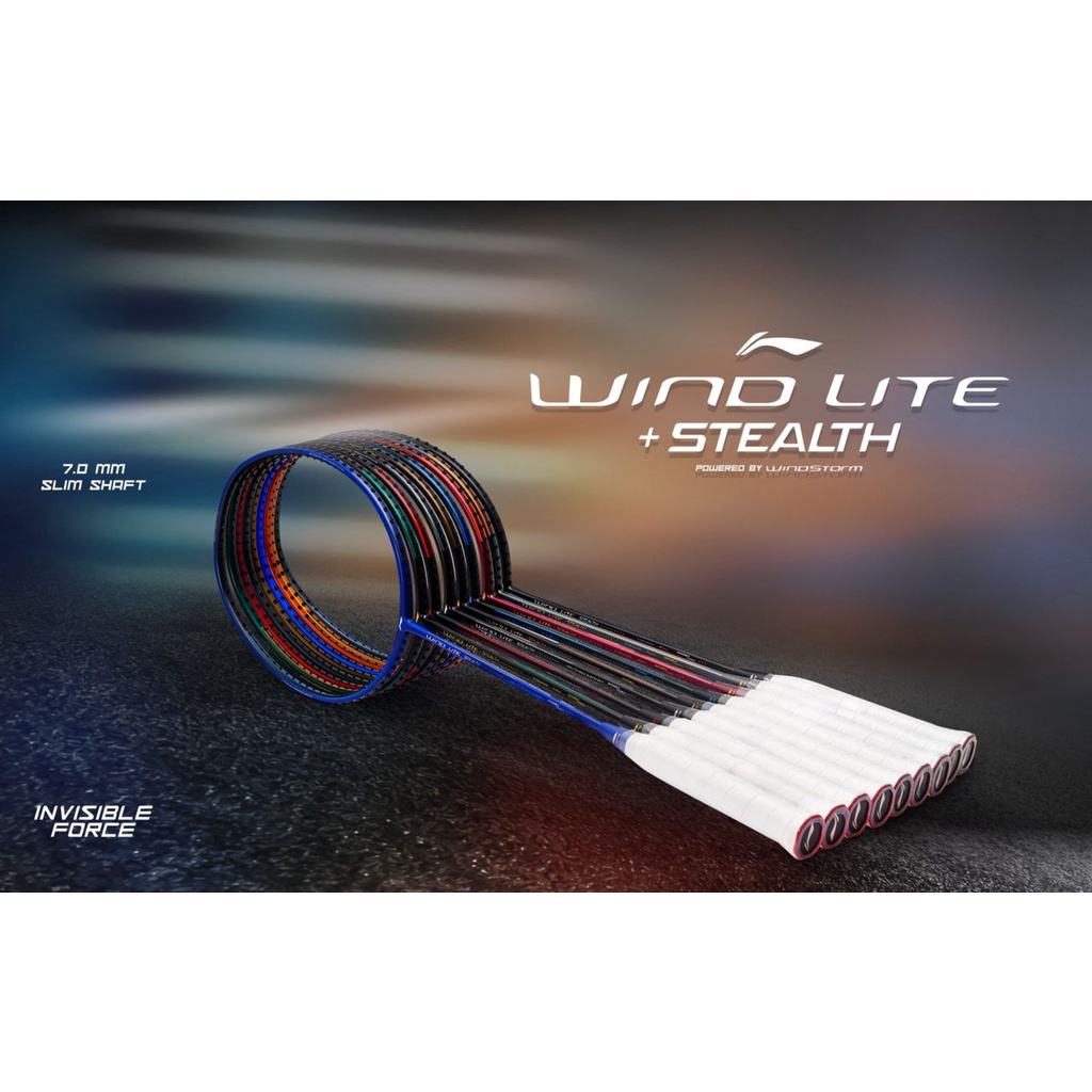 LI-NING WIND LITE + STEALTH BADMINTON RACKET [POWERED BY WINDSTORM ...