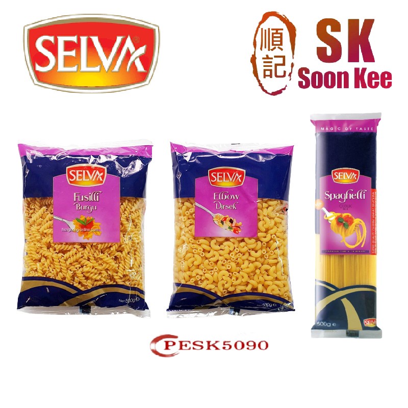 Selva Noodles 500g (Fusilli/Elbow/Spaghetti) | Shopee Malaysia