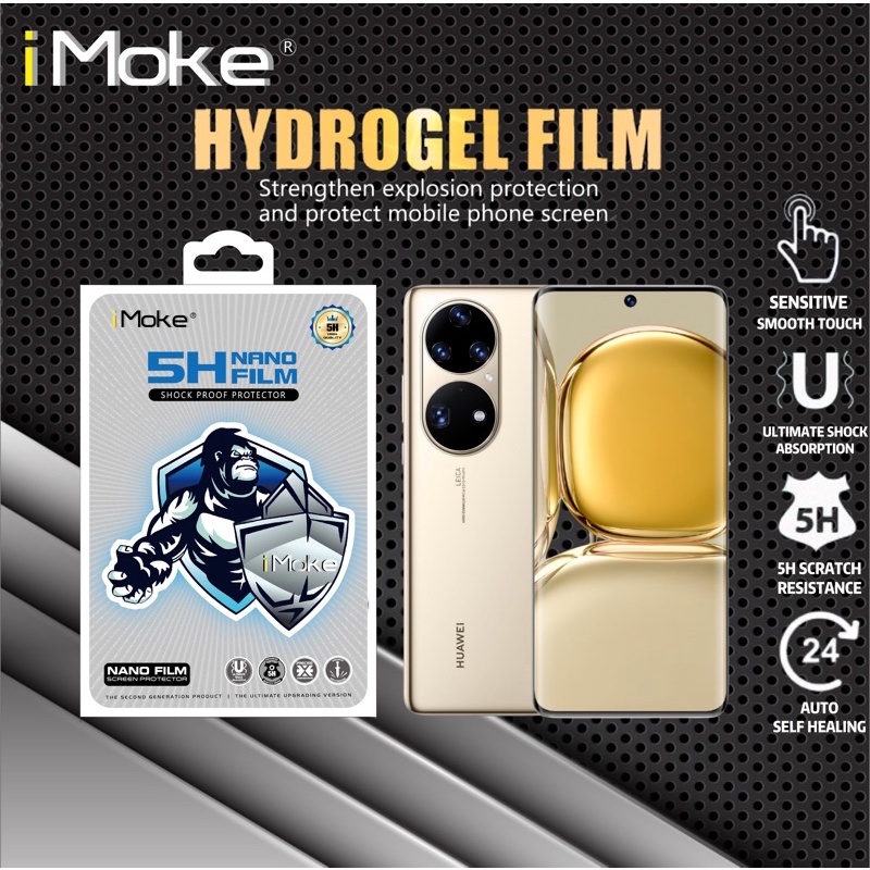 iMoke Hydrogel for Huawei Pura 70/Pura 70 Pro/Pura 70 Ultra/P60 Pro/P60/P60 Art/P50 Pro/P40 Pro ...