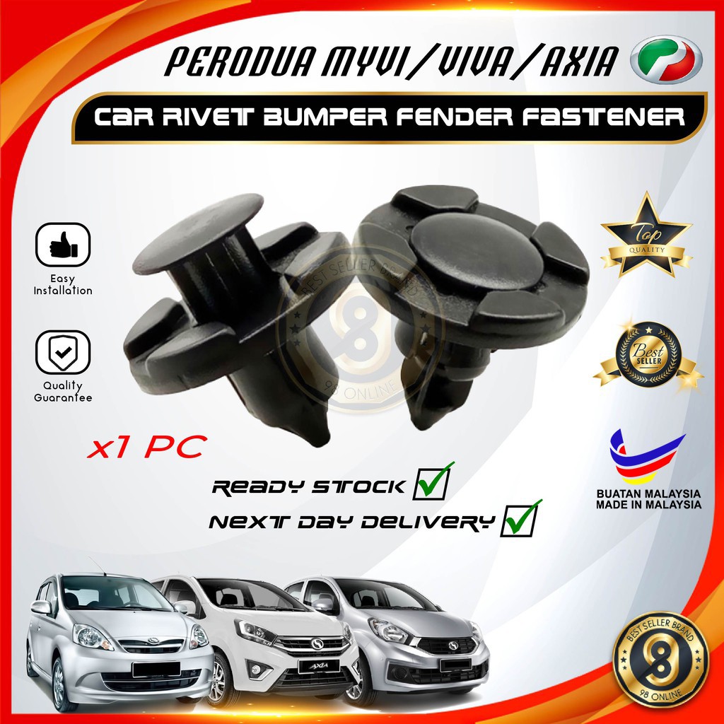 Perodua Myvi/Viva/Axia Fender Under Shield Clip car rivet bumper fender ...