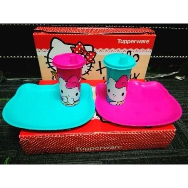 Tupperware Hello Kitty Set Of 4 | Shopee Malaysia