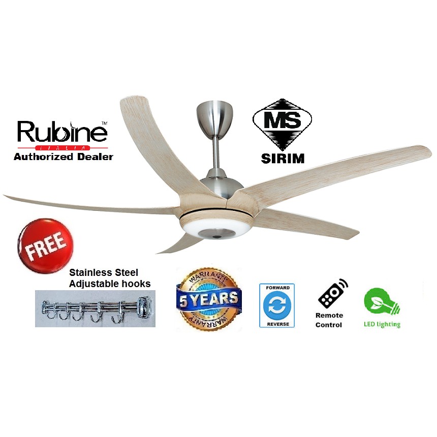 RUBINE RCF-ALTO-5BL-BN (56 ) Ceiling Fan (NON RETURNABLE) | Shopee Malaysia