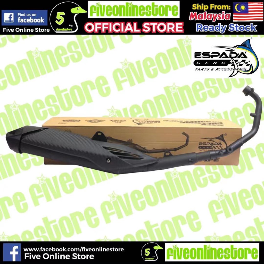 ESPADA Back Pressure 28MM Racing Exhaust Pipe Y15ZR Y15 RS150 RSX150 LC135 Cutting Standard ...