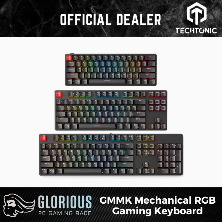 Glorious GMMK RGB Mechanical Gaming Keyboard [Full Size / TKL / Compact ...