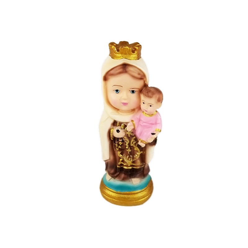 Spiritual Statue of Mary Holy Mother Carmel with Child Jesus Scapular ...