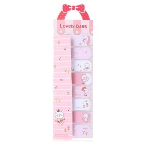 CARTOON MINI STICKY MARKER INDEX TAB STICKY NOTE (PINK) | Shopee Malaysia