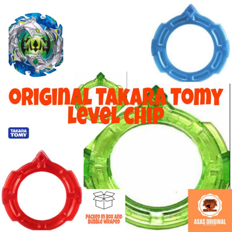 LEVEL CHIP ORIGINAL TAKARA TOMY LEVEL CHIPS (GREEN, RED AND BLUE ...