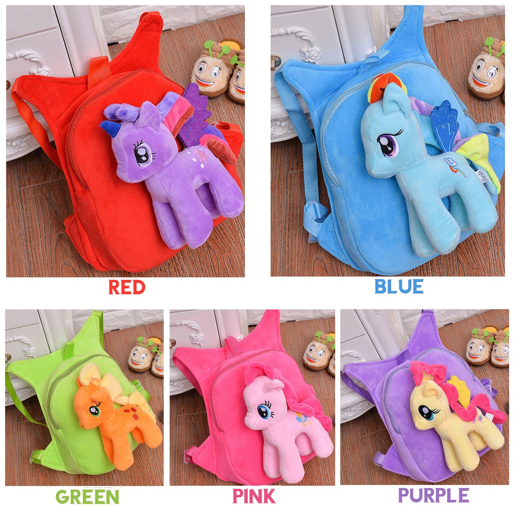 My Little Pony Cartoon School Bag Children Backpack Kindergarten Beg ...