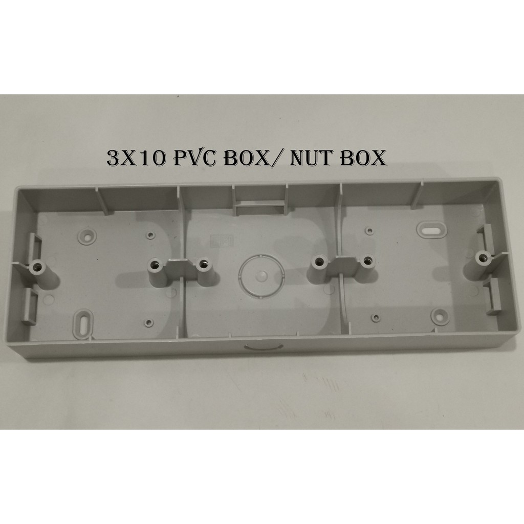 PVC Box Surface Nut Box/ Electrical Box/ Base 3x3 / 3x7 / 3x10 / 3x12 ...
