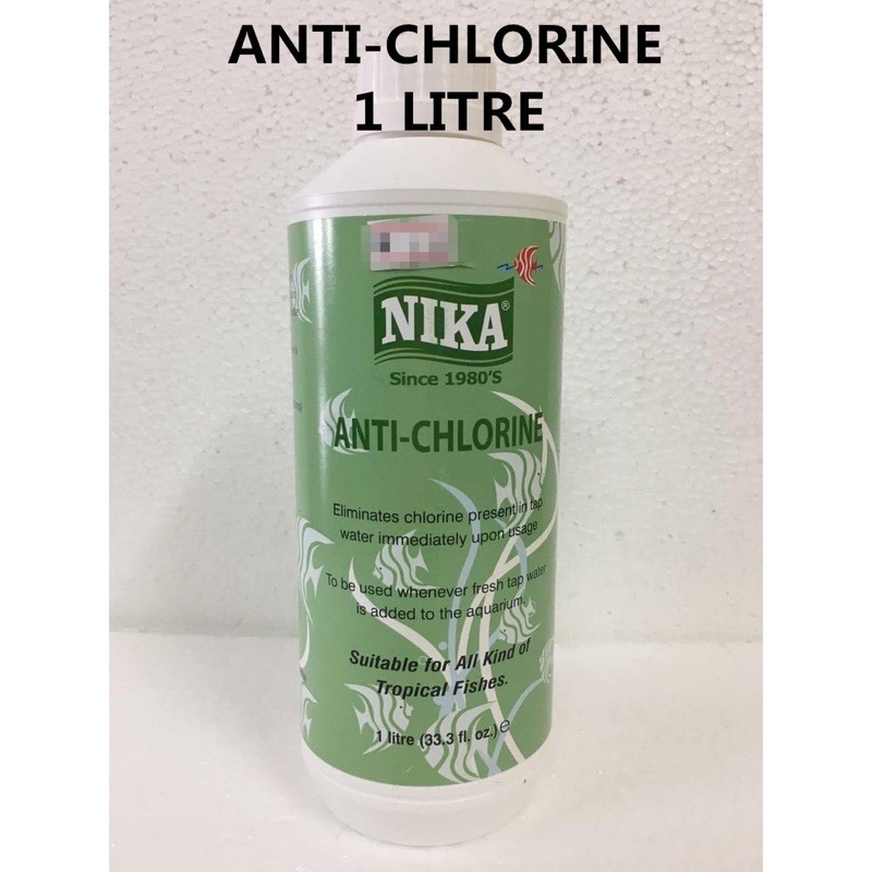Nika Anti Chlorine 1L 1Litre klorin chlorin antichlorine fish aquarium ...