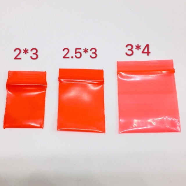 Zip plastic lock Plastic Bag Red Colour (1pack) | Shopee Malaysia