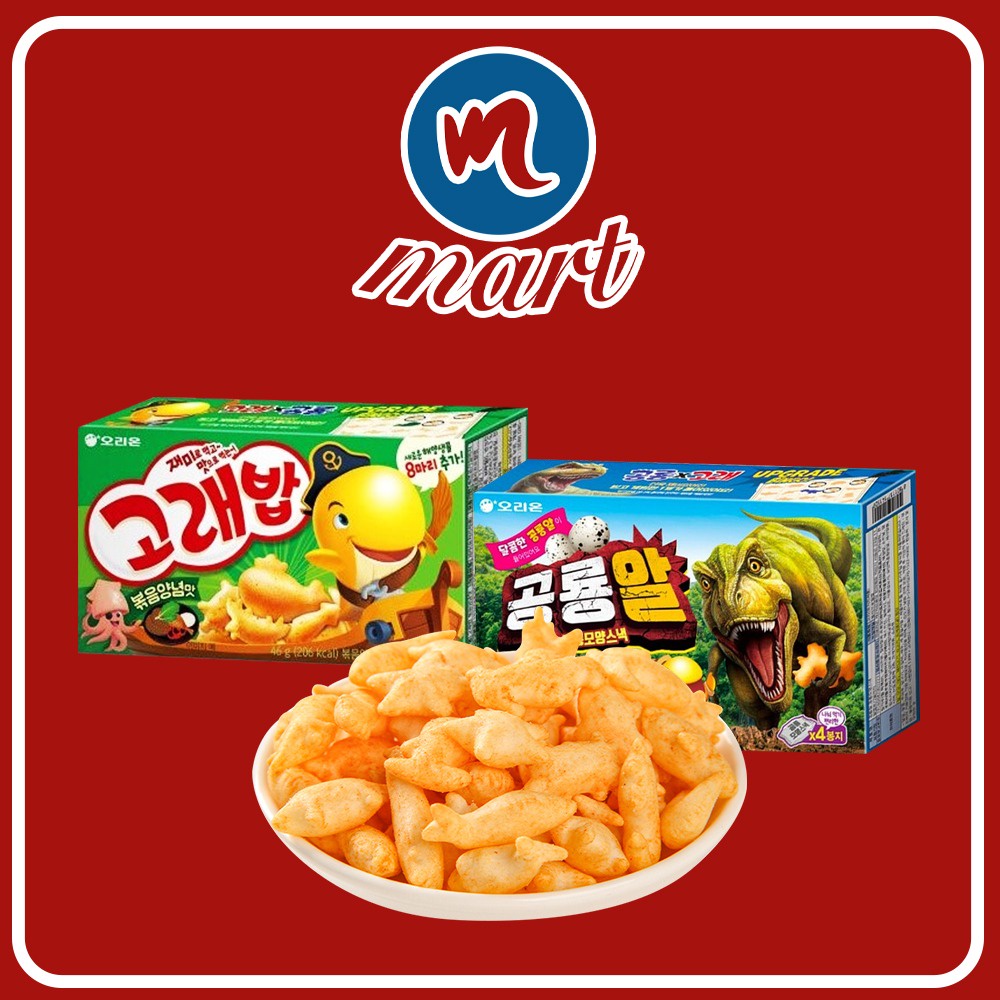 韩国好多鱼 松脆小饼干 原味 海洋造型小饼干 Korea Orion GORAEBAB Dolfin Snack Stir-Fried ...