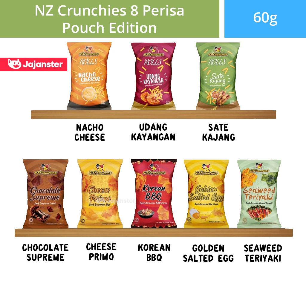 NZ Crunchies - Snack Popia dengan 8 Perisa(Pouch) | Shopee Malaysia