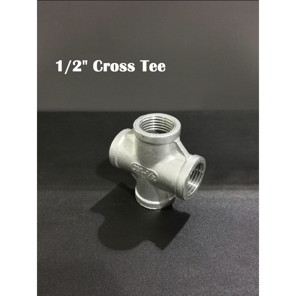 1/2" 3/4" 1" BSPT Stainless Steel SUS304 Tee Elbow Socket Nipple Bush Cap Plug Union Lock Nut ...