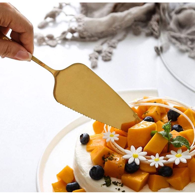 Stainless Steel Triangle Cake Shovel Pie Serving Knife Cake Cutter ...