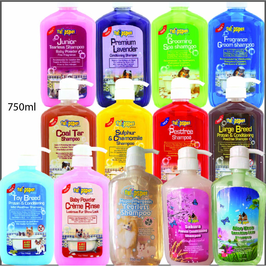 TULIPSPET 750ML SHAMPOO DOGS & CATS | Shopee Malaysia