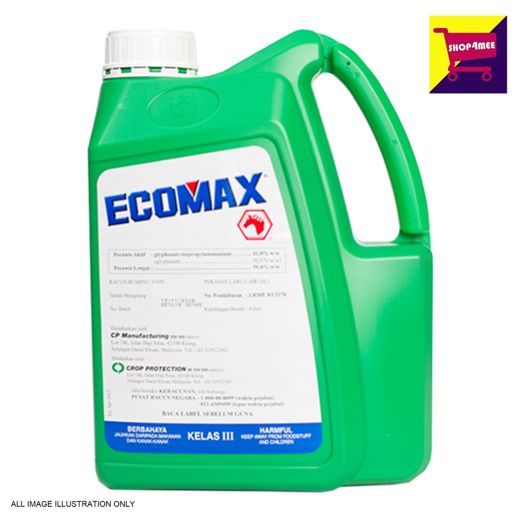 ECOMAX Herbicide Racun Rumput 4L (41.0%) | Shopee Malaysia