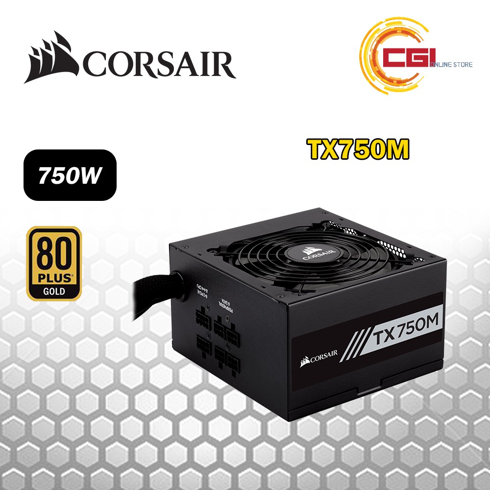 Corsair TX750M 750W 80PLUS Gold Certified PSU (CP-9020131-UK) | Shopee Malaysia