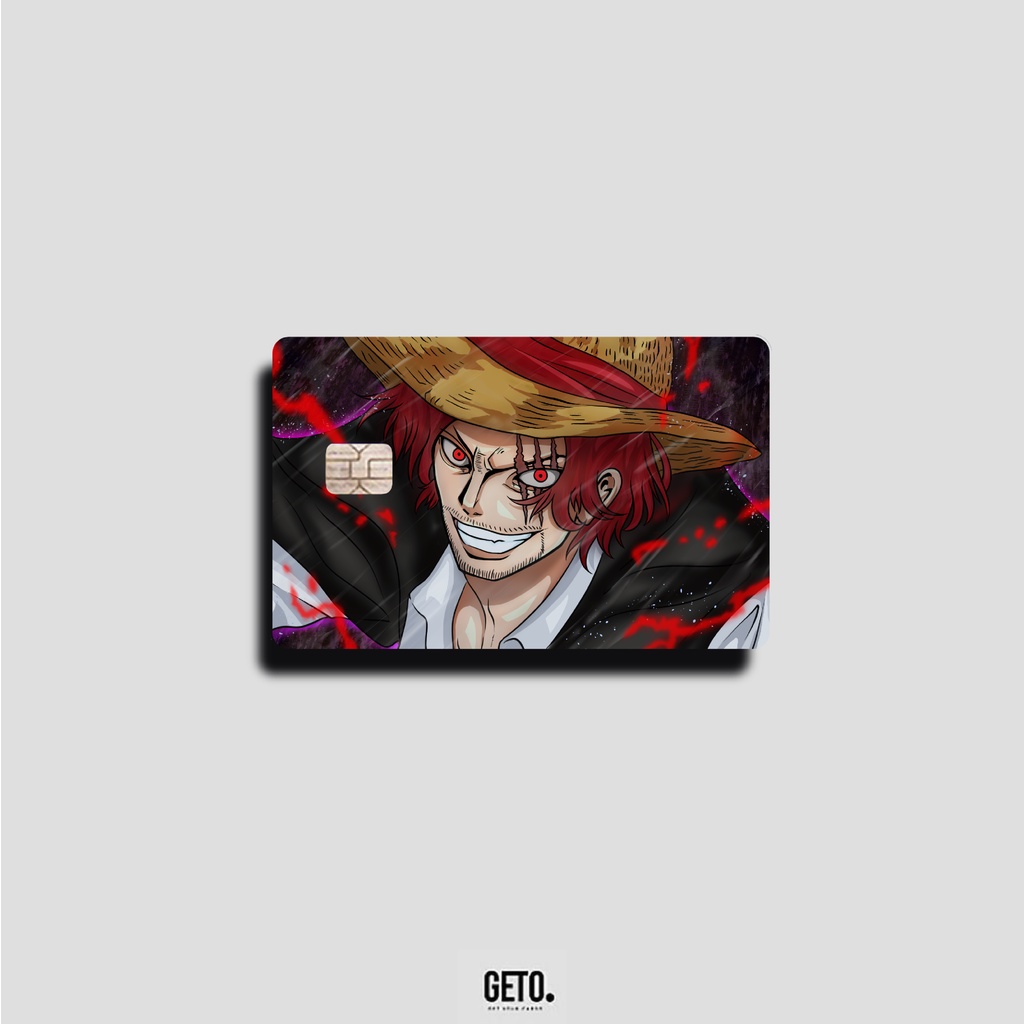 Sticker Skin Atm Card Anime One Piece RED Special Hologram | Getocard ...