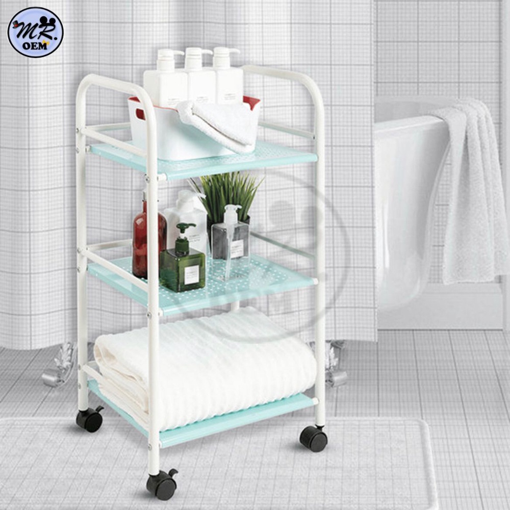 MR OEM 3 Tier Trolley 360 degree Wheels Nordic Multi-Function Storage ...