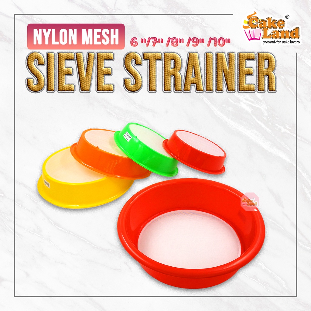 CAKE LAND Nylon Mesh Sieve Strainer (6"/7"/8"/9"/10") | Shopee Malaysia