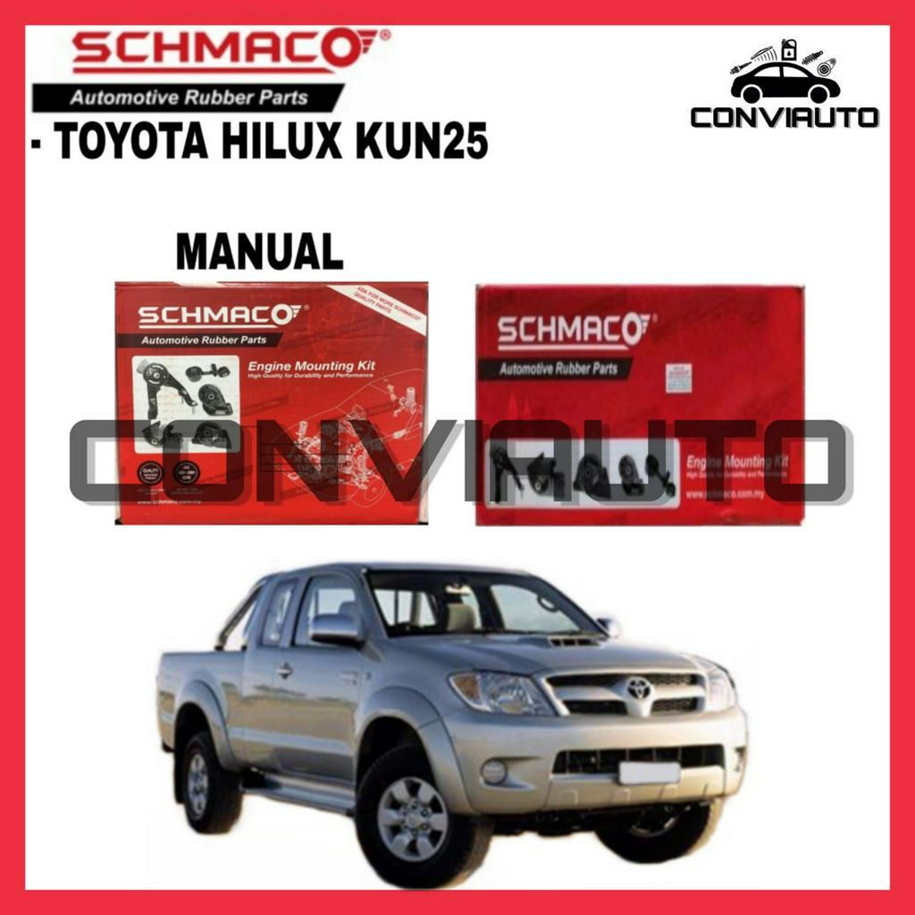 TOYOTA KUN25 MANUAL SCHMACO ENGINE MOUNTING KIT SET (3Pcs in 1 Set) - 1 ...