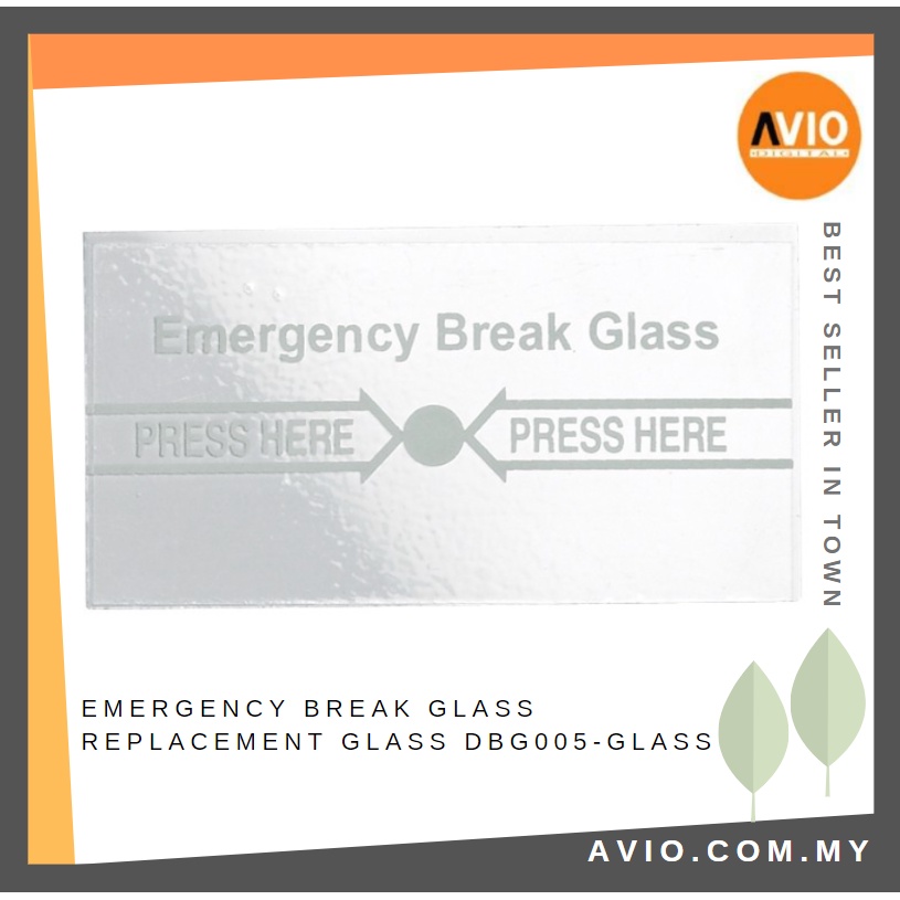 Emergency Break Glass Replacement Glass 7.5cm L x 4cm H Easy to Replace ...
