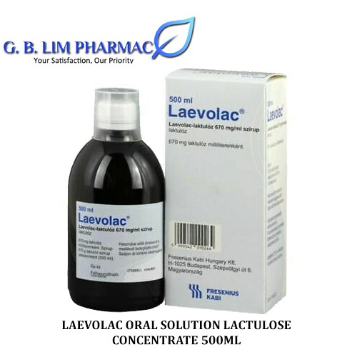 Laevolac Oral Solution Lactulose Concentrate 500ML (EXP: 30-04-2026 ...