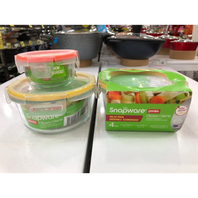 PYREX® Snapware® 1109327 Total Solution 4Pc 4 Cups/1Cup@950ml/236ml ...