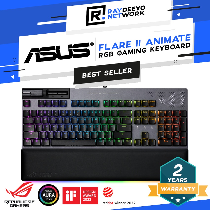 ASUS ROG Strix AX07 Flare II Animate Gaming Mechanical Keyboard ...