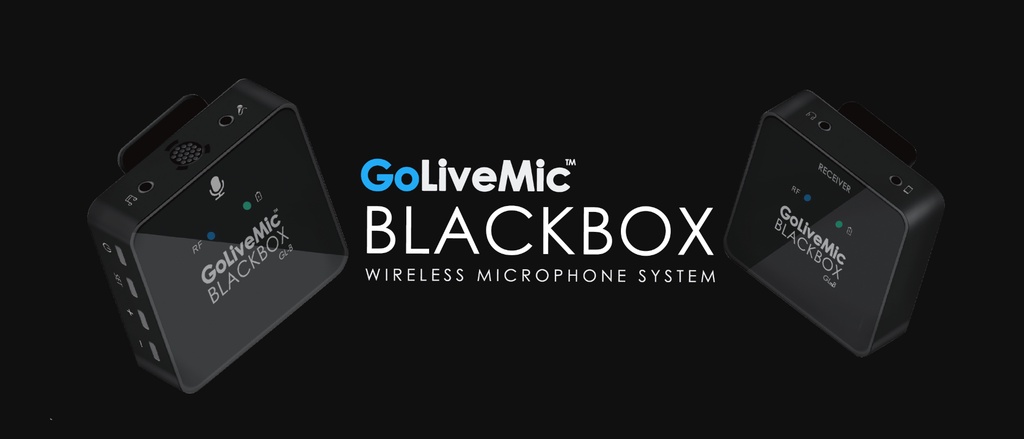 GoliveMic Blackbox GL-B Wireless Microphone Video Recording Live Stream ...