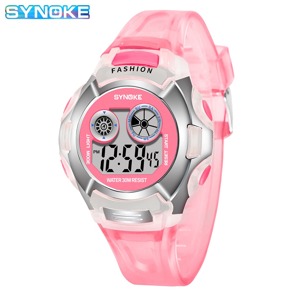 SYNOKE Jam Tangan Digital Kanak Kanak Jam Budak Kalis Air Colorful LED ...