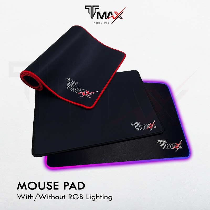 TMAX Multiple Sizes Gaming Mouse Pad With/Without RGB Lighting ...