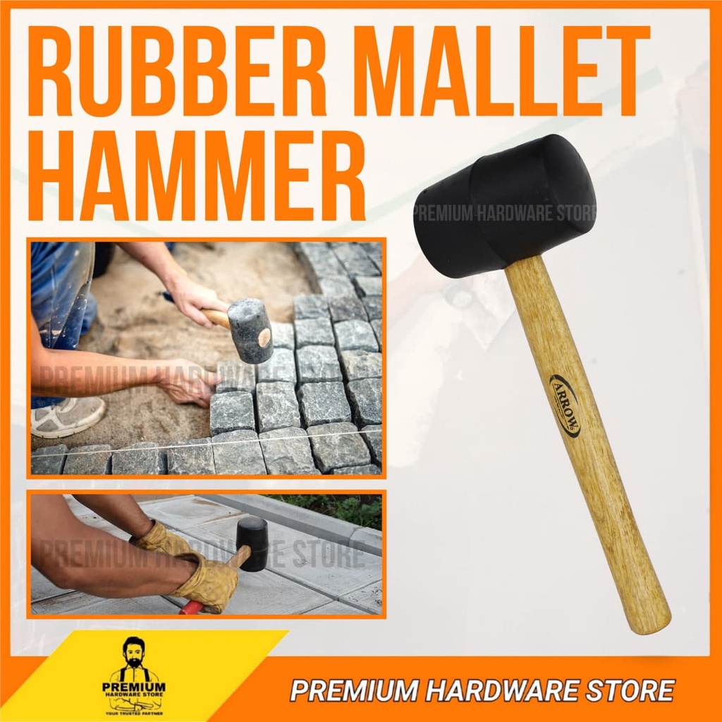 RUBBER MALLET HAMMER / RUBBER HAMMER / WOOD HANDLE RUBBER MALLET HAMMER ...