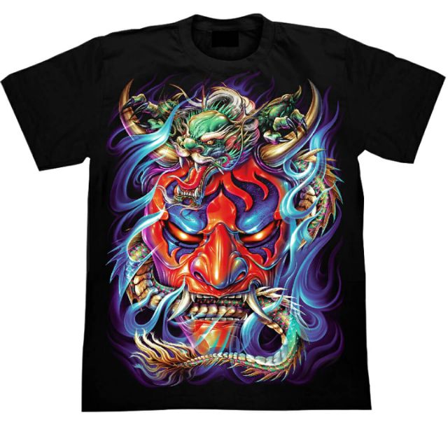 Baju skull 3D Glow in the dark t-shirt 3D Glow in the dark | Shopee ...