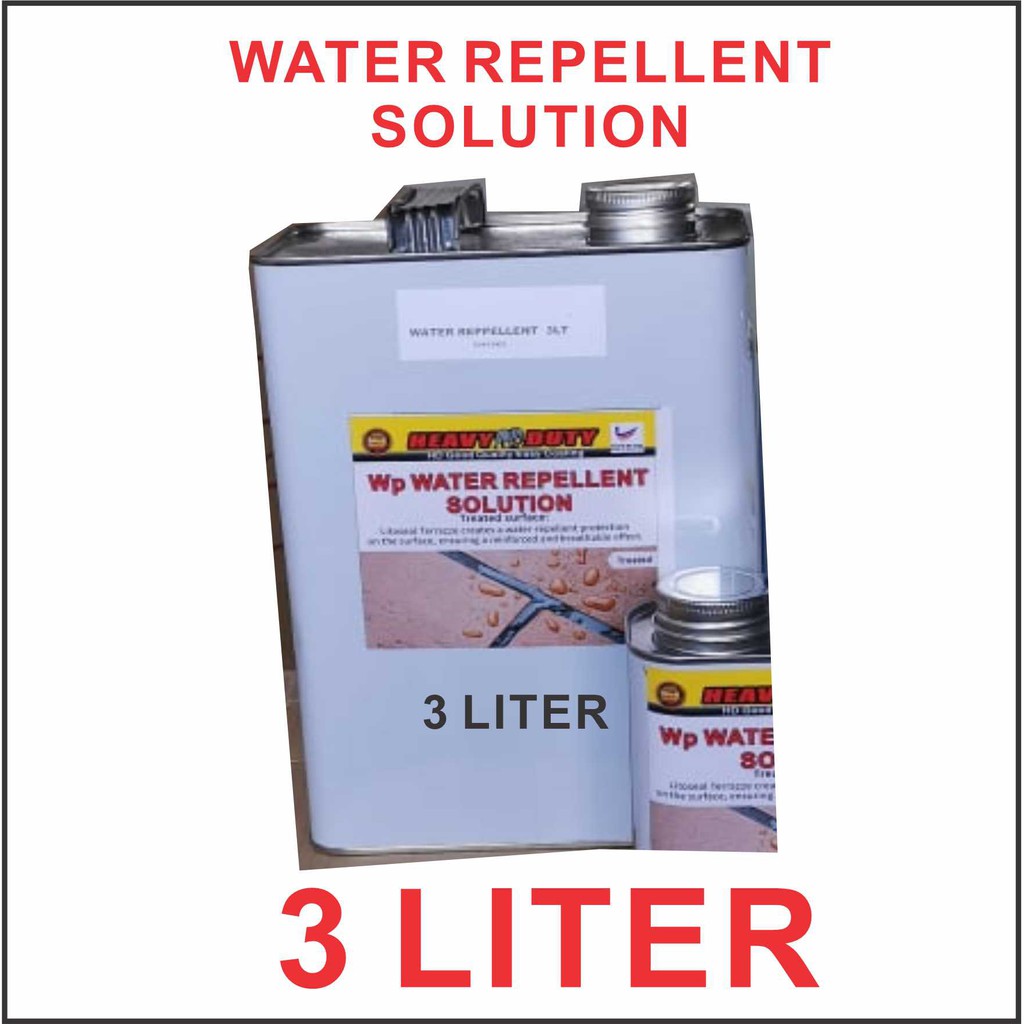 Water Repellent Solution Clear ( 3L ) Heavy Duty Waterfooring wall ...