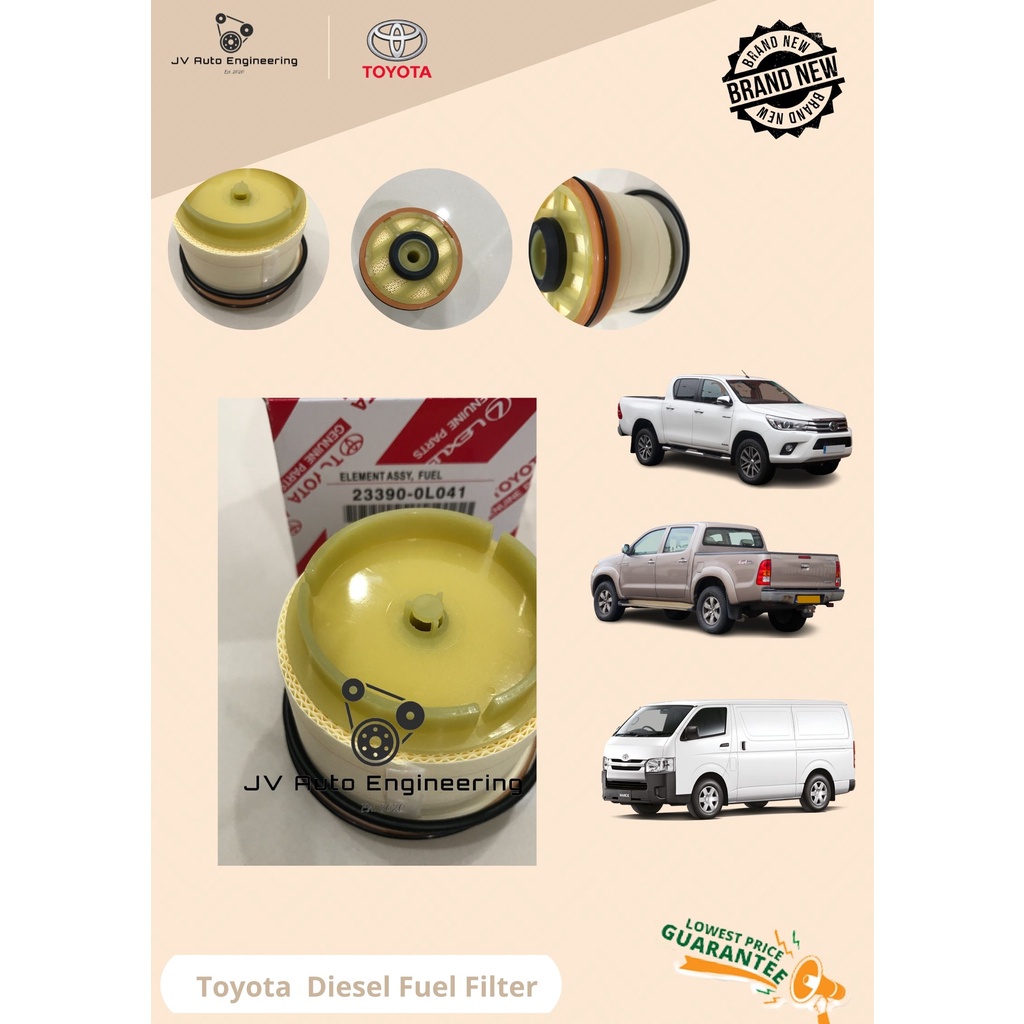 TOYOTA VIGO/HILUX/HIACE DIESEL FUEL FILTER 23390-0L041 | Shopee Malaysia