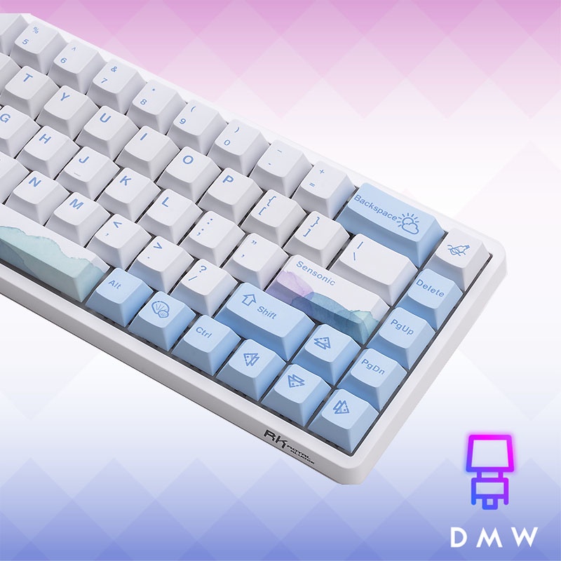 Keycaps PBT/ABS Mechanical Keyboard Dye Sublimation/Double Shot Keycaps ...