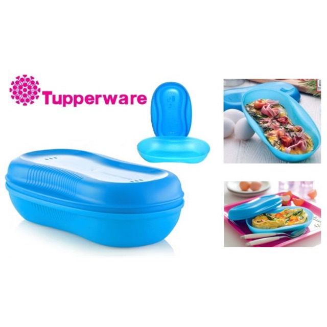 Imported Tupperware Microwave Breakfast Maker - Blue (with recipes ...