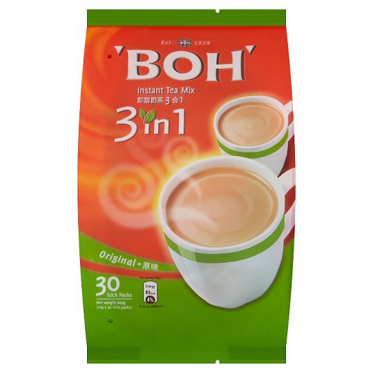 BOH Original 3 in 1 Instant Tea Mix 30 Stick Packs x 20g (600g ...