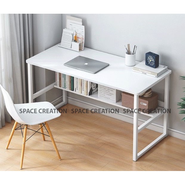 Computer Desk Computer Table Student Study Table Big Double Layer Meja ...
