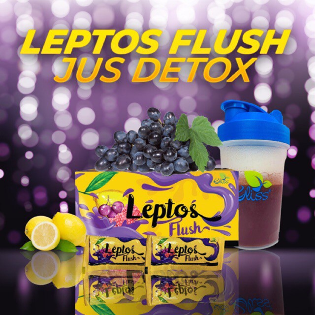 2 KOTAK Jus Detox Perut Kempis Bakar Kalori Weightloss LEPTOS FLUSH Produk Kurus Berkesan ...