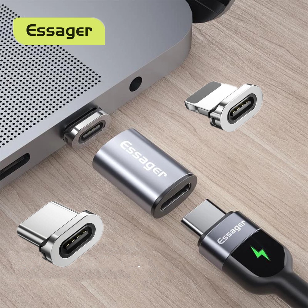Essager Magnetic Micro USB Adapter Micro USB Female to Type C Male ...