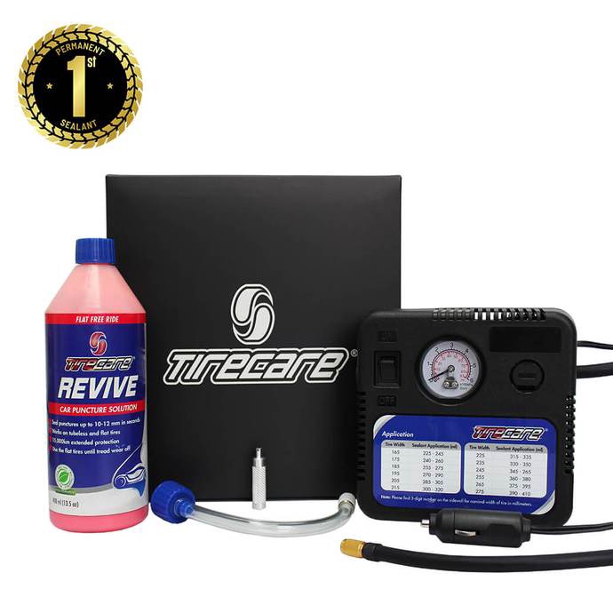 TIRECARE Emergency Tire Repair Kit (No Need To Change Spare Tyre) Tyre ...